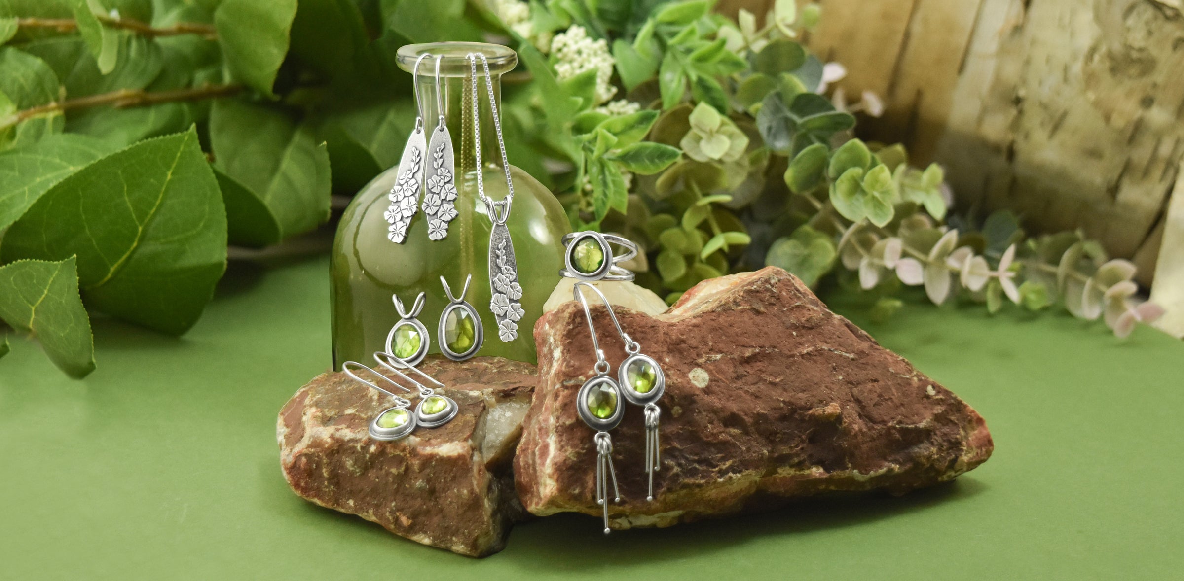 Handcrafted Sterling Silver and Copper Nature Jewelry made in Michigan