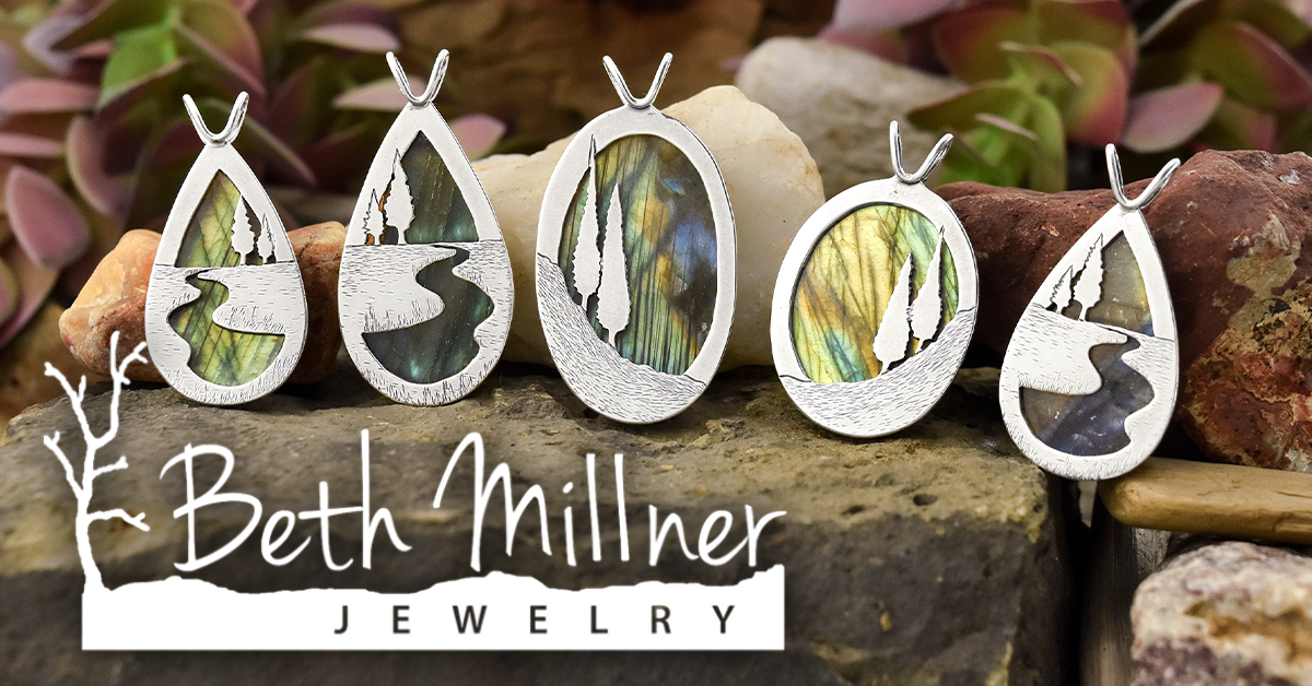 Handcrafted Sterling Silver and Copper Nature Jewelry made in Michigan