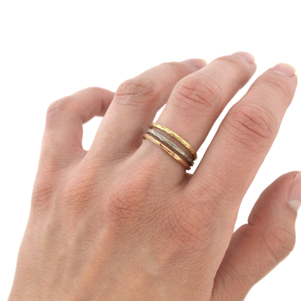 Narrow Gold Twig Ring - your choice of gold - Beth Millner Jewelry